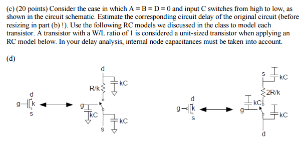 Solved We are concerned with the CMOS circuit shown | Chegg.com