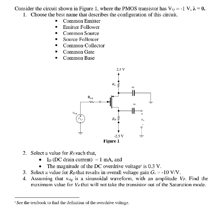 Solved Consider the circuit shown in Figure 1, where the | Chegg.com