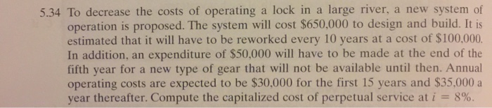 Solved To decrease the costs of operating a lock in a large | Chegg.com