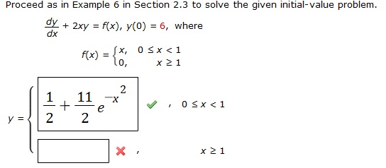 Solved Proceed as in Example 6 in Section 2.3 to solve the | Chegg.com