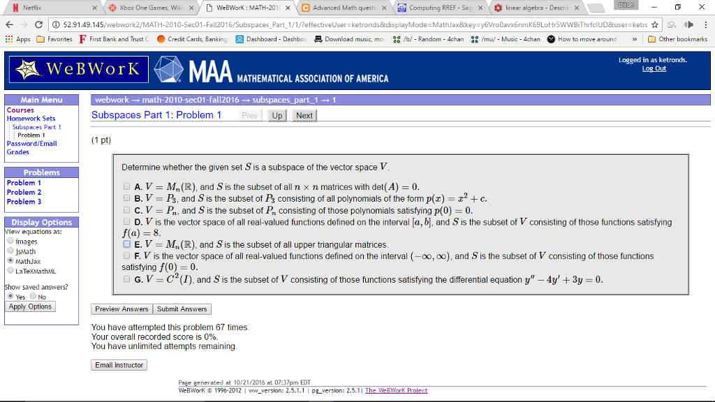 Solved D weBwork:MATH-201 C | Chegg.com