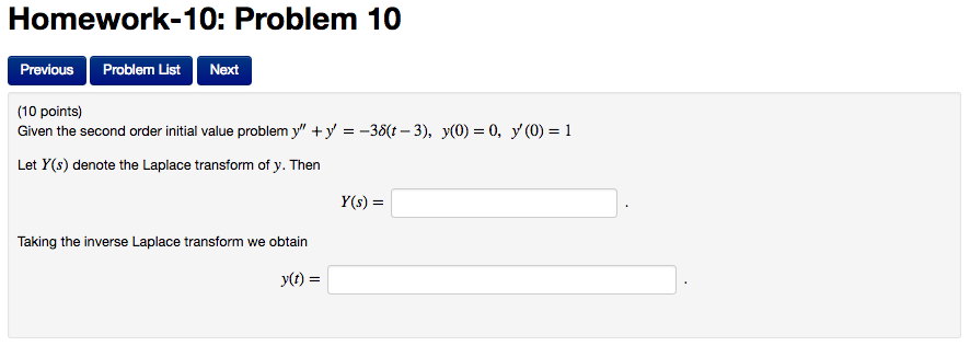 Solved Homework-10: Problem 10 PreviouS Problem List Next | Chegg.com