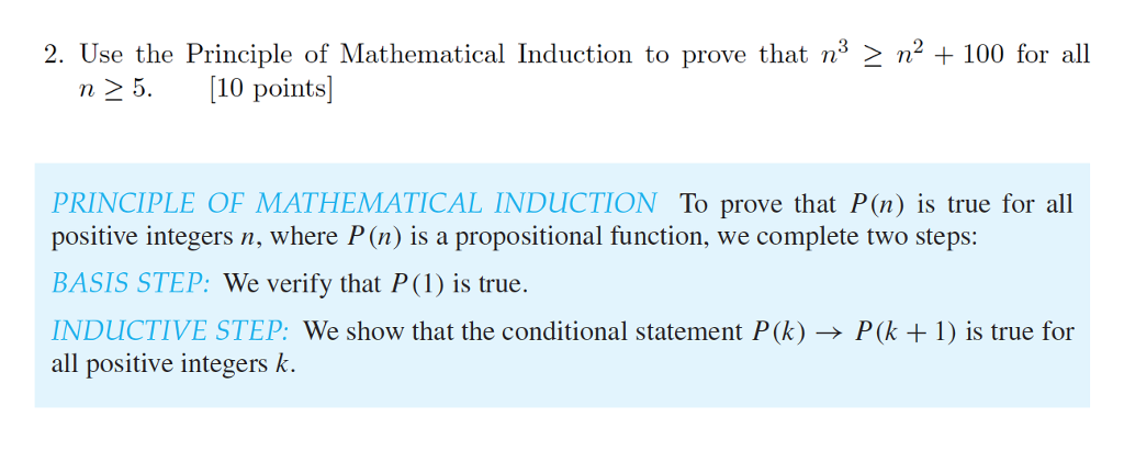 Solved Use the Principle of Mathematical Induction to prove | Chegg.com