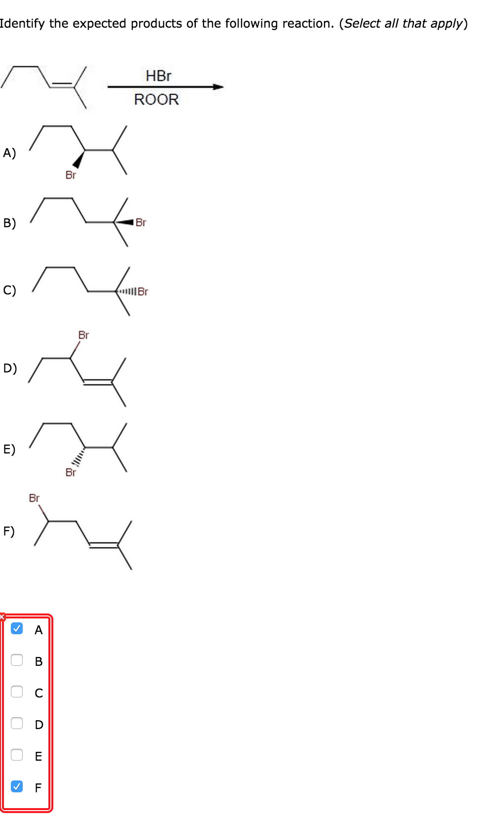 Solved Identify the expected products of the following | Chegg.com