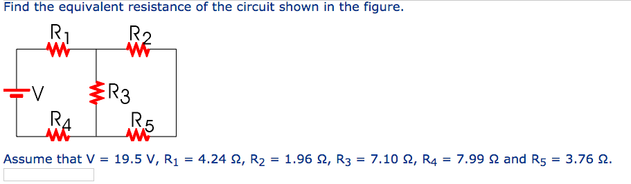 Solved Find the equivalent resistance of the circuit shown | Chegg.com