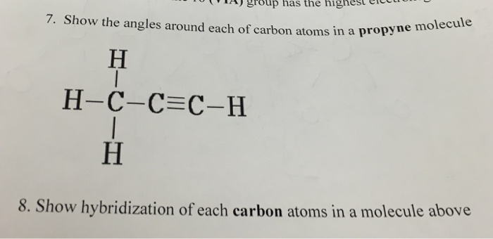 Solved Show the angles around each of carbon atoms in a | Chegg.com