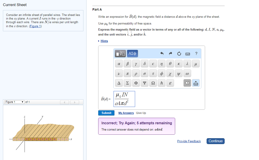 Solved Current Sheet Part A Consider an infinite sheet of | Chegg.com Solved Current Sheet Part A Consider an infinite sheet of | Chegg.com