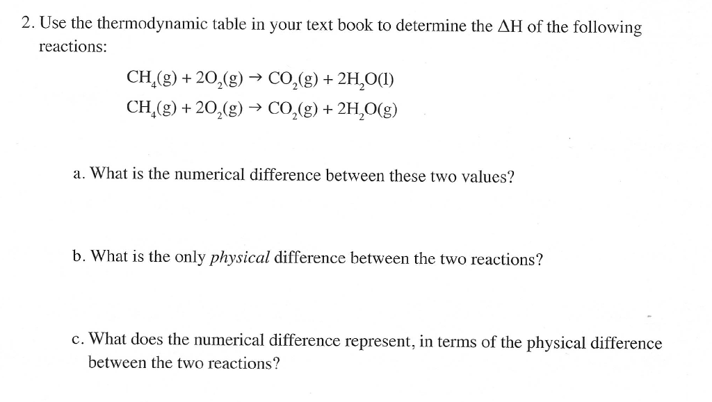 Solved 2. Use the thermodynamic table in your text book to | Chegg.com