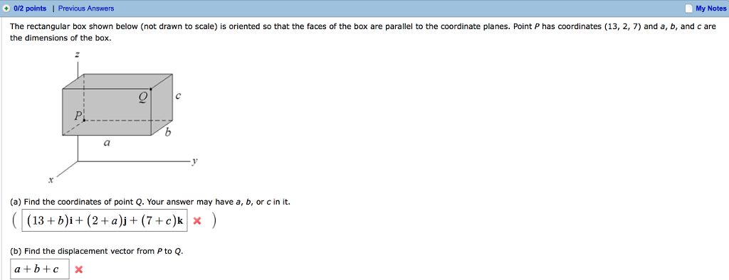 Solved 0 O/2 points| Previous Answers My Notes The | Chegg.com