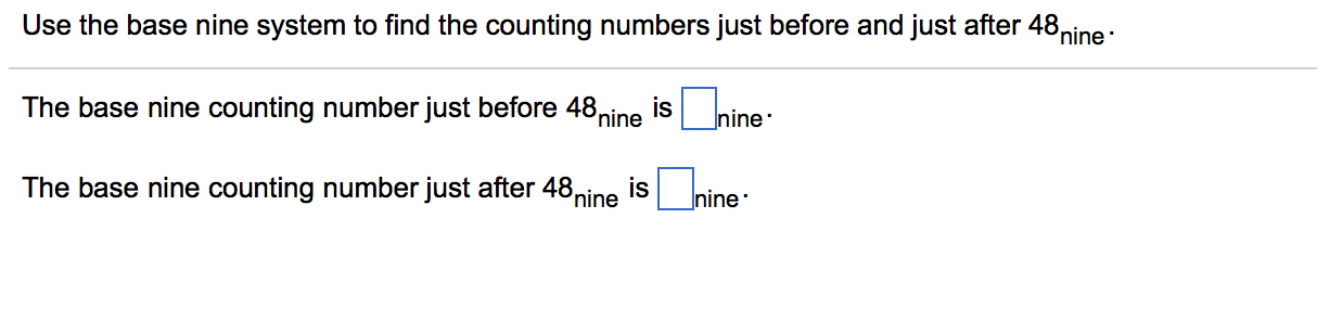 Solved Write the counting numbers just before and just after | Chegg.com