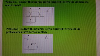 Solved redraw the program shown corrected to solve the | Chegg.com