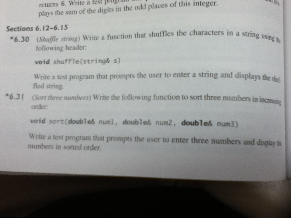 Solved Write A Function That Shuffles The Characters In A 