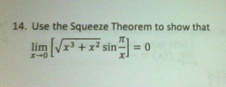 Solved Use the Squeeze Theorem to show that lim x | Chegg.com
