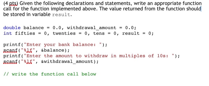 Solved Given the following declarations and statements, | Chegg.com Solved Given the following declarations and statements, | Chegg.com