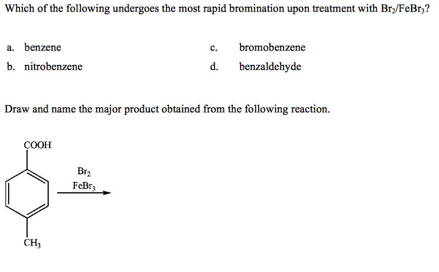 Solved Which of the following undergoes the most rapid | Chegg.com