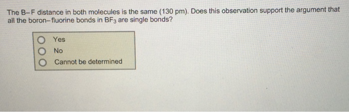 Solved Draw Lewis structures for BF3 and (CH3)2BF. (The | Chegg.com
