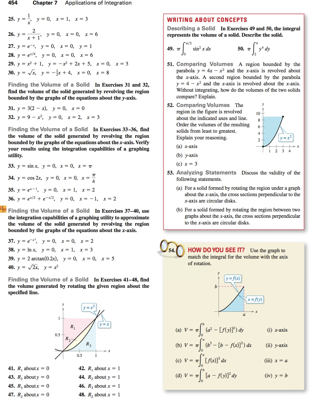 Solved 7.2 Exercises 1.L Exercises See CalcChat.com for | Chegg.com