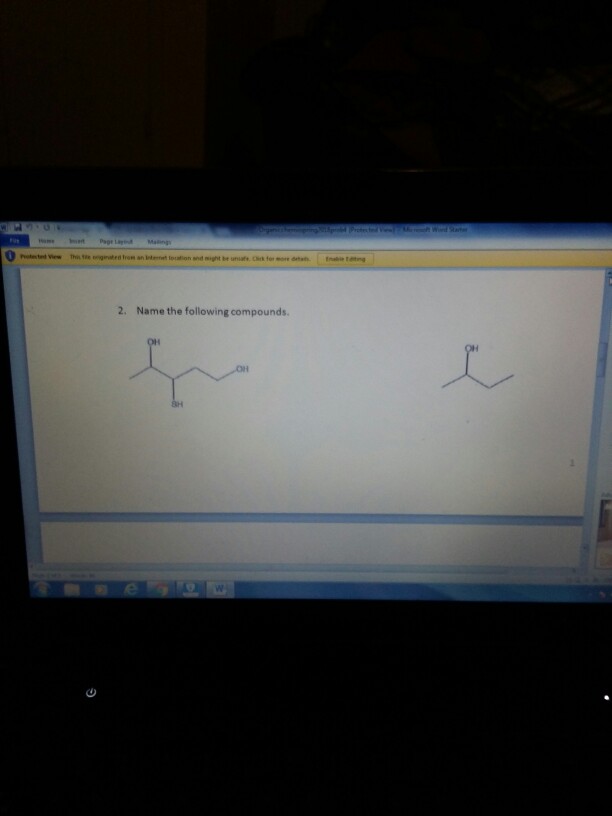 Solved 2. Name the following compounds. | Chegg.com