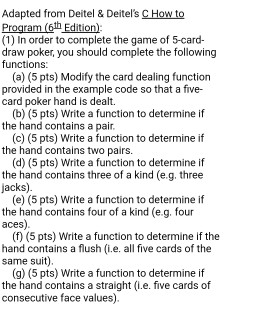 Solved Adapted from Deitel & Deitel's CHow to Program 6th | Chegg.com