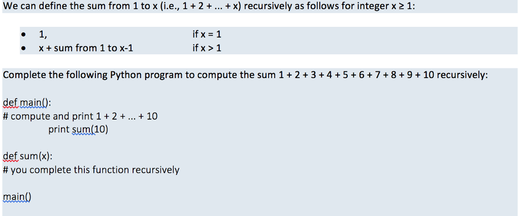Solved We Can Define The Sum From 1 To X i e 1 2 X Chegg solved-we-can-define-the-sum-from-1-to-x-i-e-1-2-x-chegg
