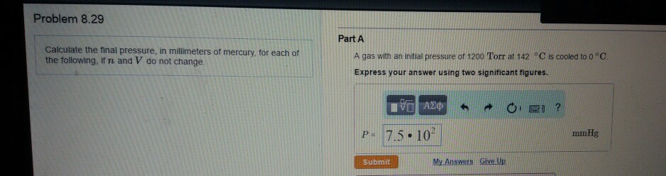 Solved Calculate the final pressure, in millimeters of | Chegg.com