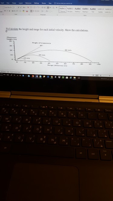 Solved 51 Calculate the height and range for cach initial | Chegg.com