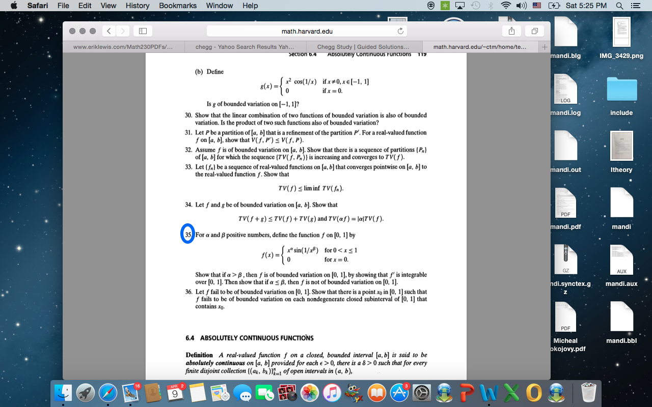Show That The Linear Combination Of Two Functions Of