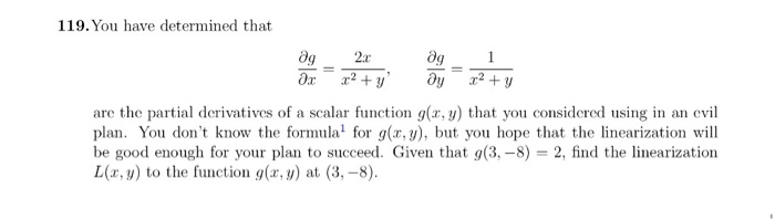Solved Find The Linearization L X Y For The Function F X