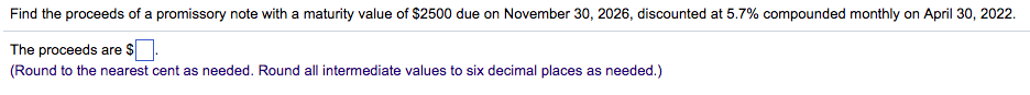 Solved Find the proceeds of a promissory note with a | Chegg.com