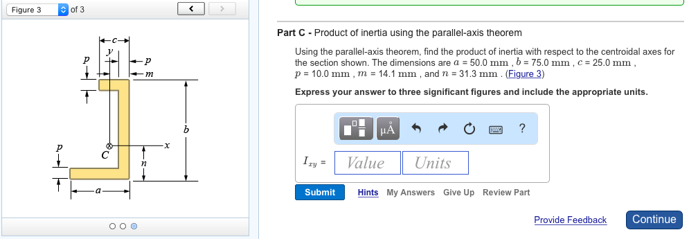 Solved Product of inertia using the parallel-axis theorem | Chegg.com