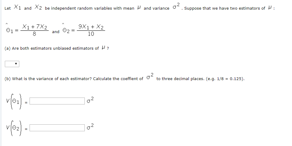 Solved Let X1 and X2 be independent random variables with | Chegg.com