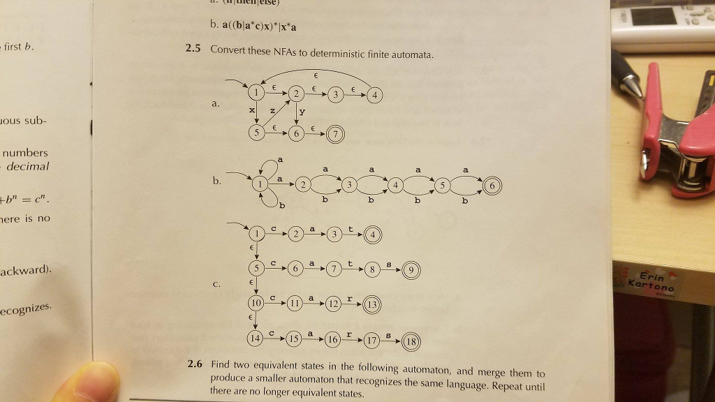 Solved Convert these NFAs to deterministic finite automata. | Chegg.com