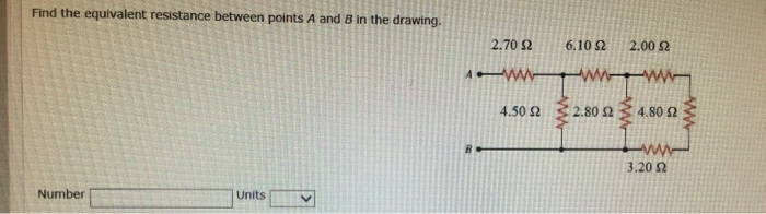 Solved Find the equivalent resistance between points A and 8 | Chegg.com
