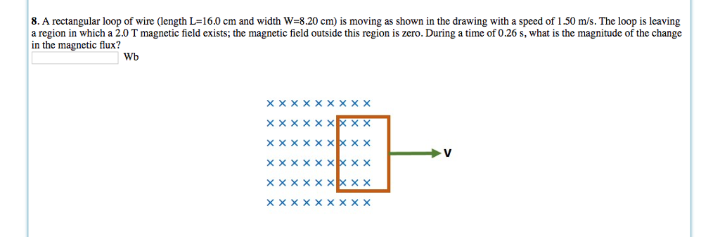 Solved A rectangular loop of wire (length L = 16.0 cm and | Chegg.com