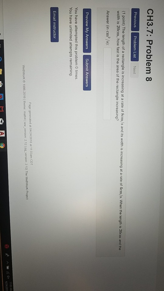 Solved CH3.7: Problem 6 PreviousProblem List Next (1 point) | Chegg.com