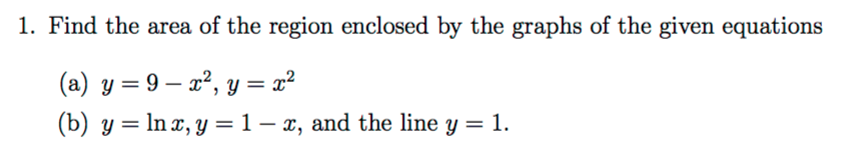 Solved Find the area of the region enclosed by the graphs | Chegg.com