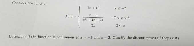 Solved Consider the function 2a 10 (a)2-3 r2 4x 21 3-? | Chegg.com