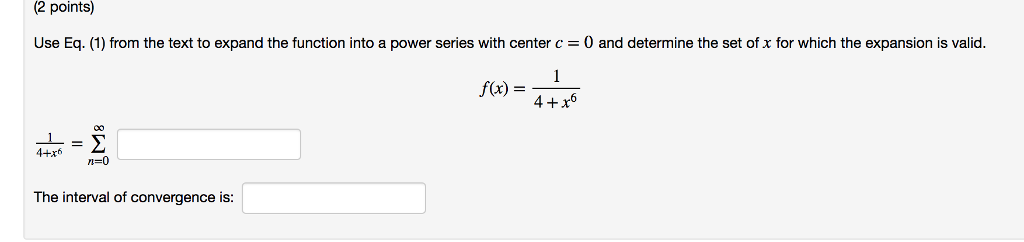 Solved 2 points) Use Eq. (1) from the text to expand the | Chegg.com