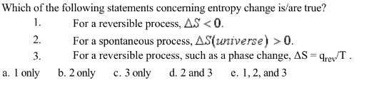 Solved 10. Which of the following statements concerning | Chegg.com