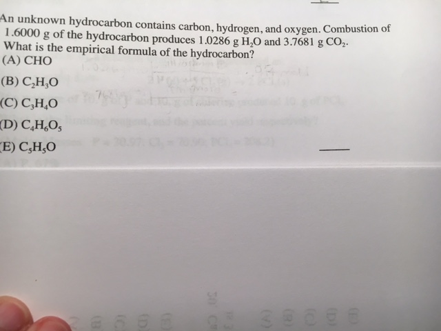 Solved An unknown hydrocarbon contains carbon, hydrogen, and | Chegg.com