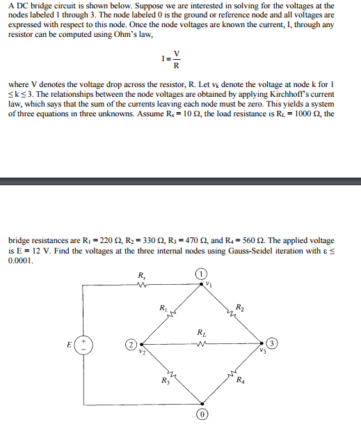 Solved A DC bridge circuit is shown below. Suppose we are | Chegg.com