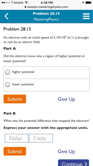 Solved An Electron With An Initial Speed Of 5 10 Times 10 5