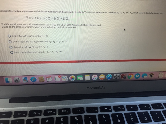 Solved Consider the multiple regression model shown next | Chegg.com