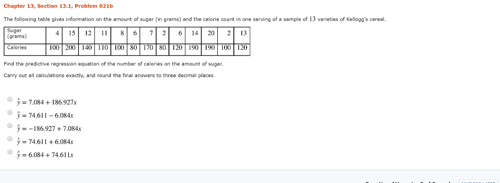 Solved Chapter 13, Section 13.1, Problem 021b The following | Chegg.com