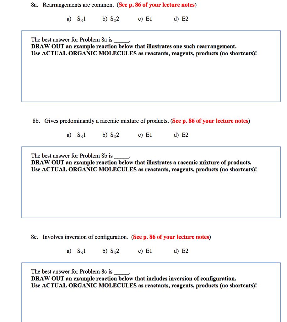Solved Rearrangements are common. (See p. 86 of your lecture | Chegg.com