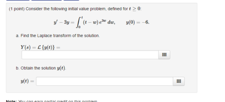 Solved Consider the following initial value problem, defined | Chegg.com