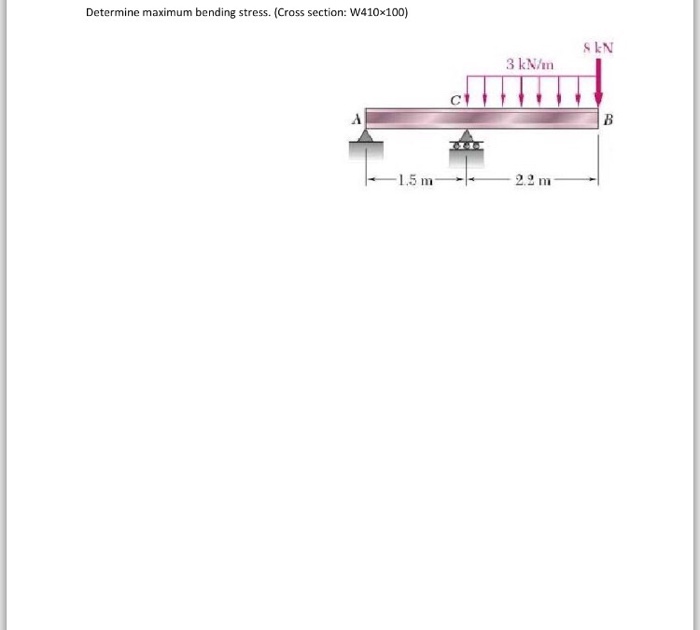 Solved Determine maximum bending stress. (Cross section: | Chegg.com Solved Determine maximum bending stress. (Cross section: | Chegg.com