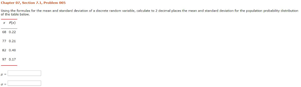 Solved Chapter 07, Section 7.1, Problem 005 Using the | Chegg.com