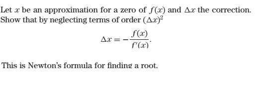 Solved Let x be an approximation for a zero of f(x) and | Chegg.com