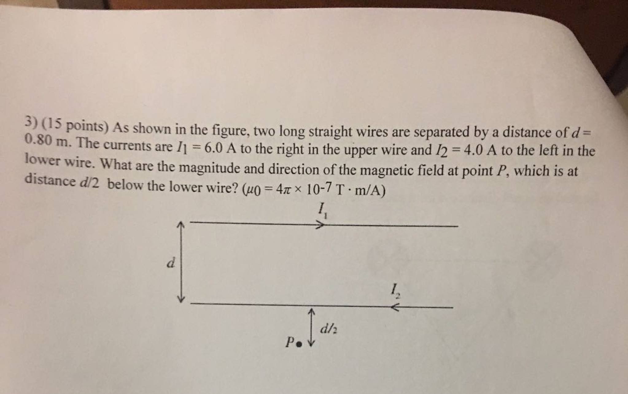 Solved As shown in the figure, two long straight wires are | Chegg.com